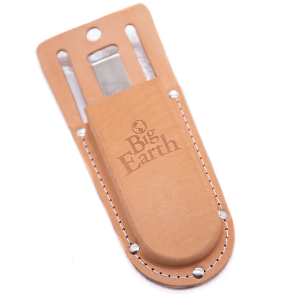 Leather Big Earth Sheath with Clip | Big Earth Landscape Supply