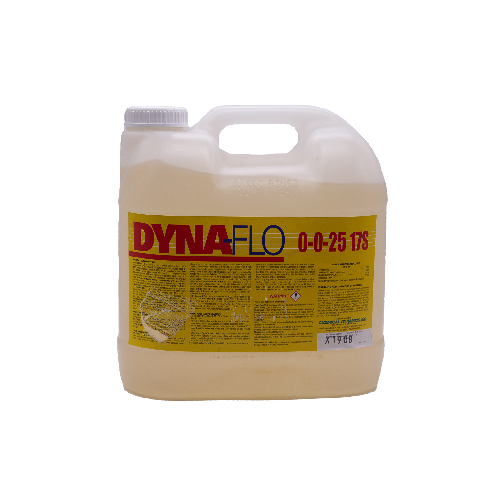Dyna-Flo 0-0-25 17S 2.5gal | Big Earth Landscape Supply