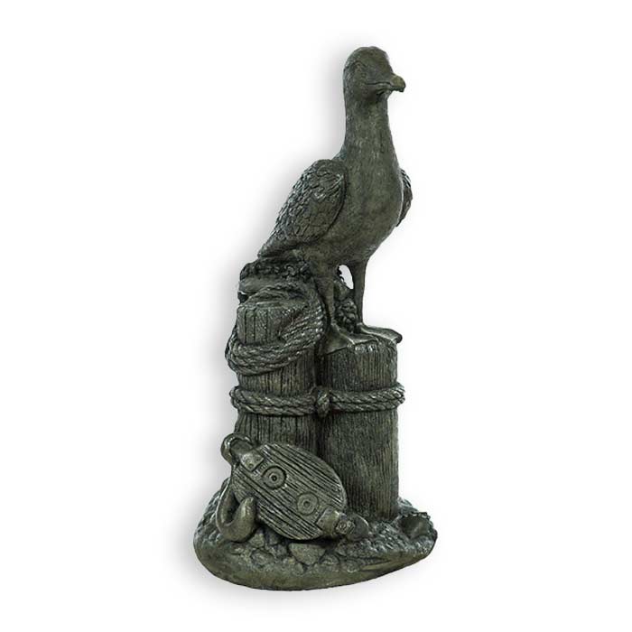 Pier Seagull on Pylon Statue | Big Earth Landscape Supply